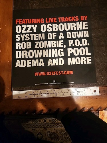 Ozzfest Album CD Releae 2 Sidsd Promotional Cover | eBay