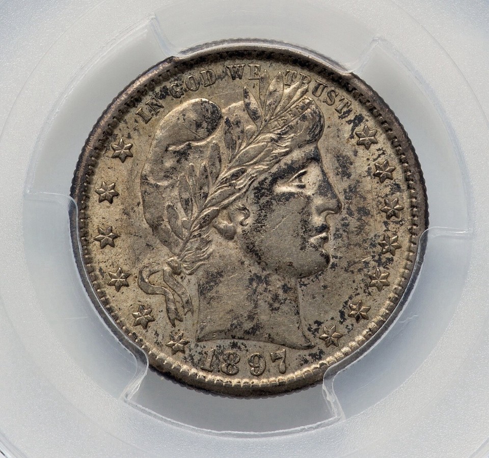 1897 S BARBER QUARTER - PCGS AU55 | eBay