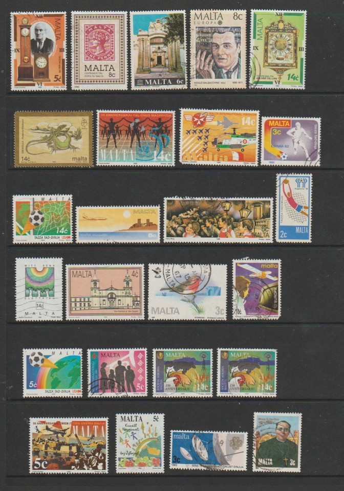 MALTA Collection of Various Stamps USED | eBay