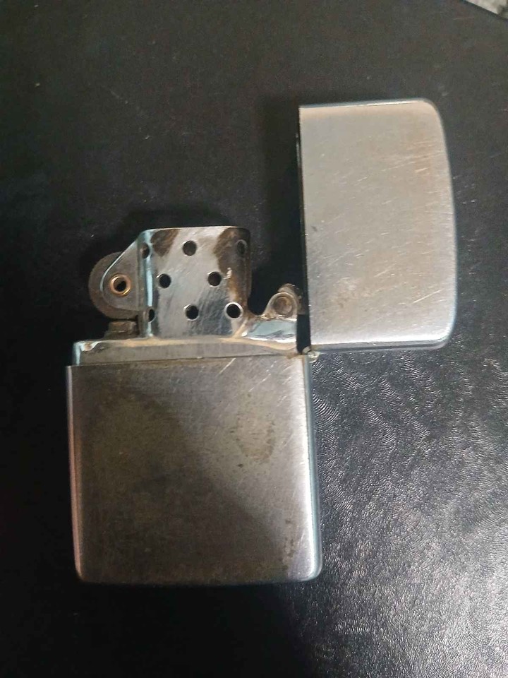 50s Zippo Lighter Pat. 2517191 Brushed Chrome | eBay