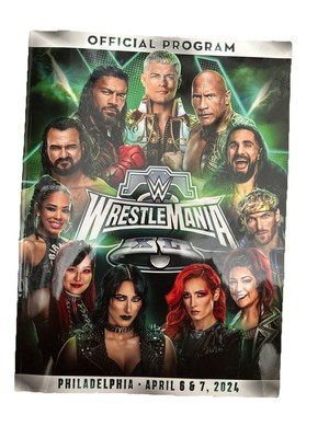 WWE Wrestlemania XL 40 / HOF event Official program 2024 | eBay