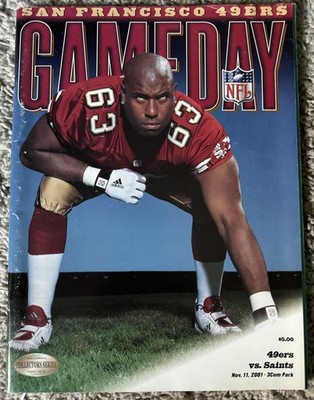 New Orleans Saints vs San Francisco 49ers NFL Gameday Magazine 2001 ...