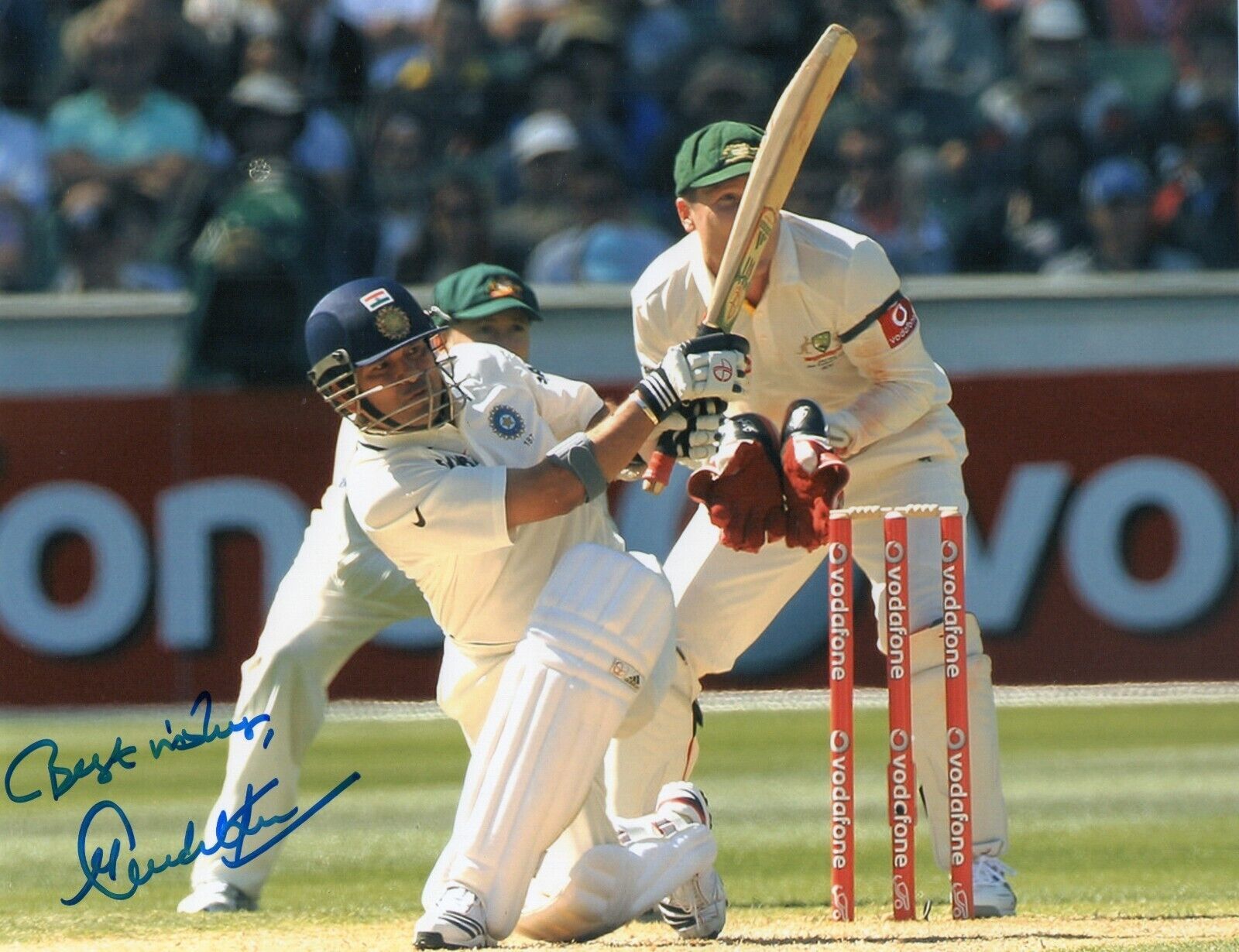 8x10 Original Autographed Photo of Former Indian Cricketer Sachin ...