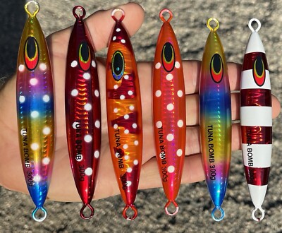 Lot 300g. BLUEFIN TUNA Bomb KNIFE JIGS - Eddie Glow Heavy See My Other ...