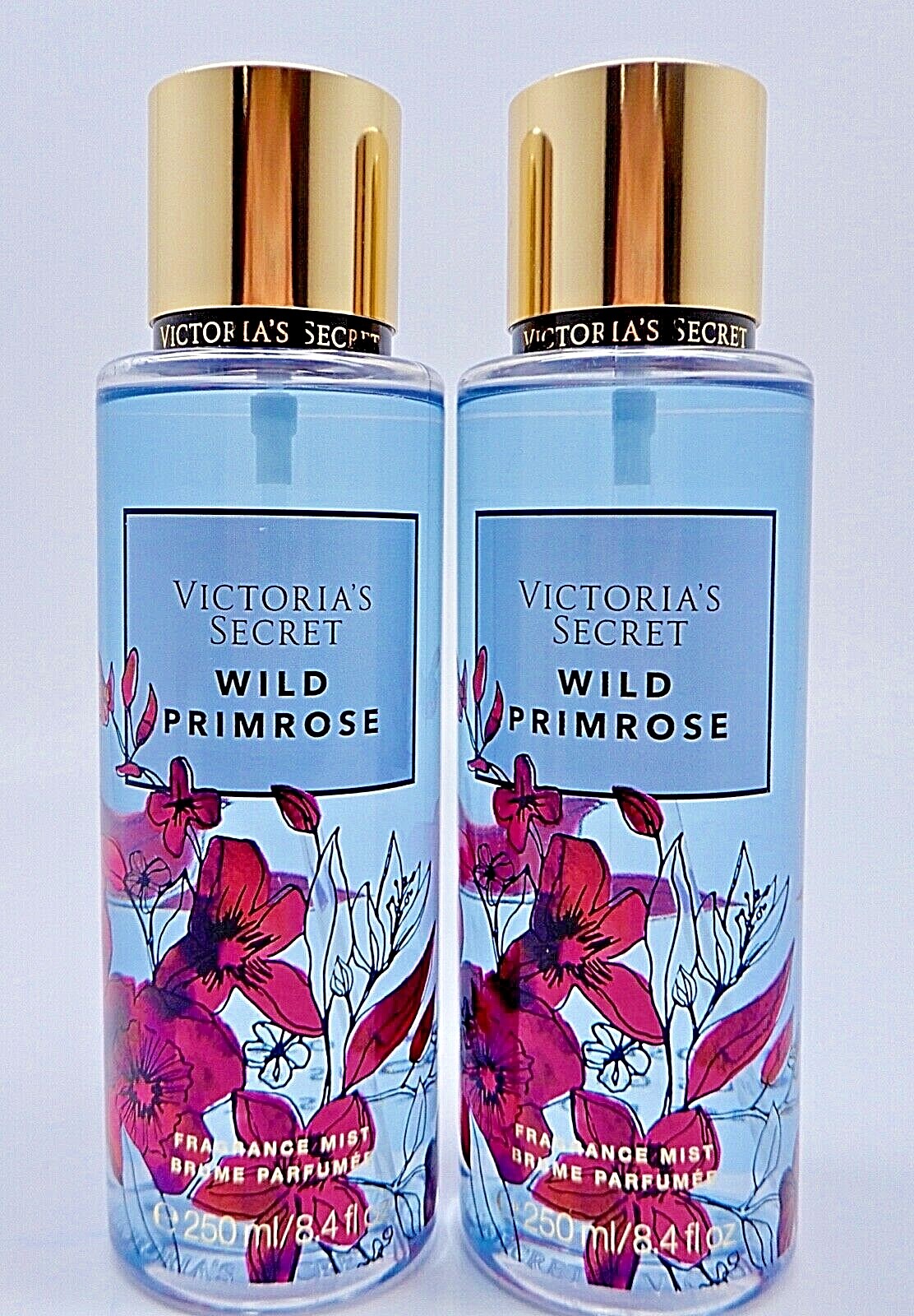 2 VICTORIA'S SECRET WILD PRIMROSE FRAGRANCE MIST BRUME PARFUMEE 8.4oz ...