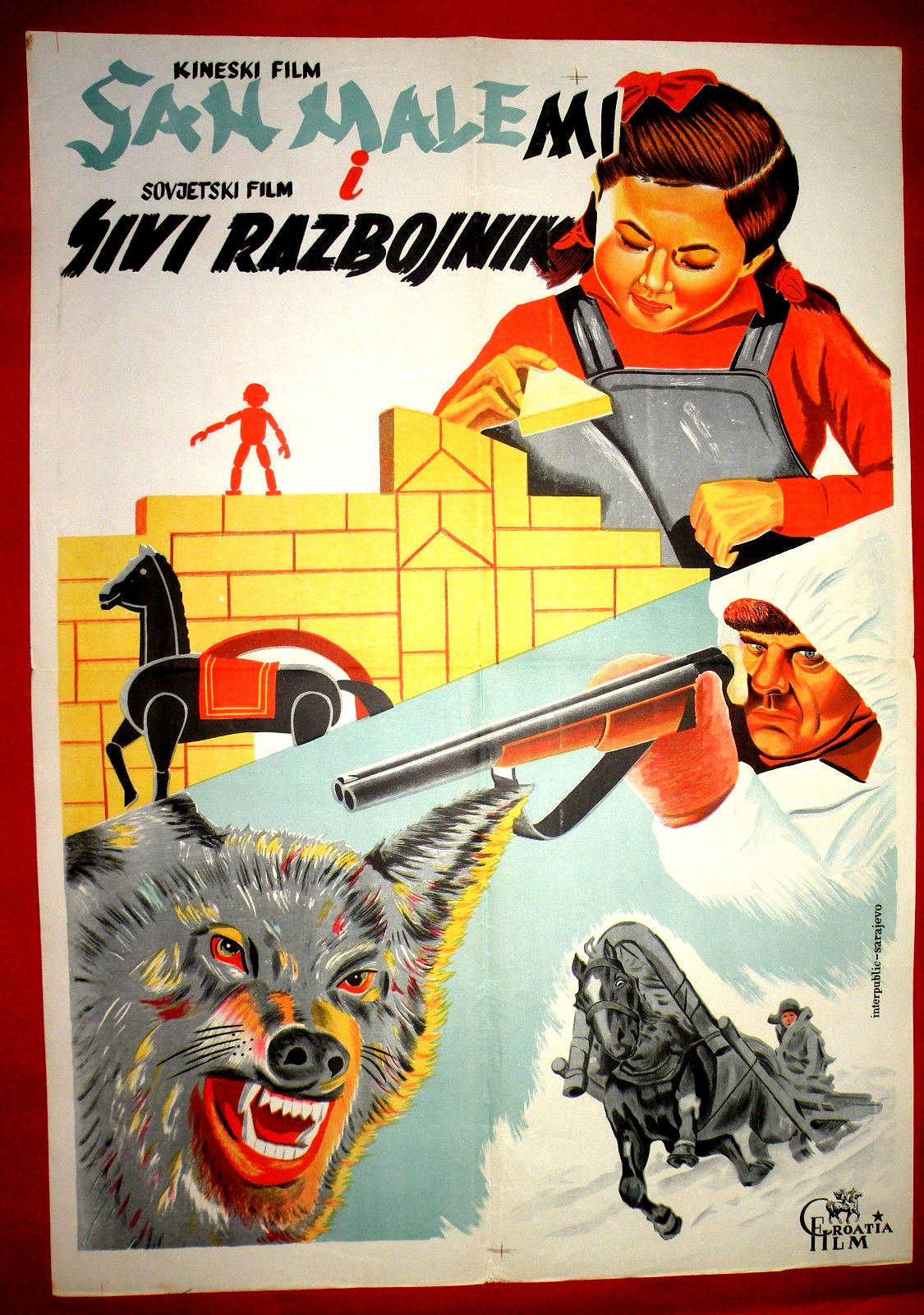 DREAM OF LITTLE MI CHINESE + GREY ROBBER WOLF RUSSIAN 1957 EXYU MOVIE ...