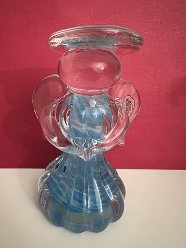 Blenko Glass Handcraft Angel Swirl Blue Limited Edition | eBay