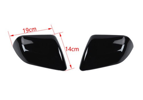 Gloss Black ABS Side Rearview Mirrors Caps Cover Trim For Ford Mustang ...