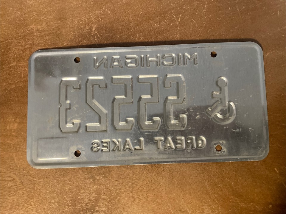2007 Michigan License Plate Handicapped # S 5523 | eBay