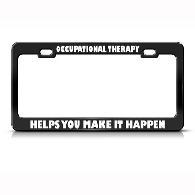 License Plate Frame Occupational Therapy Make Happen Car Accessories ...