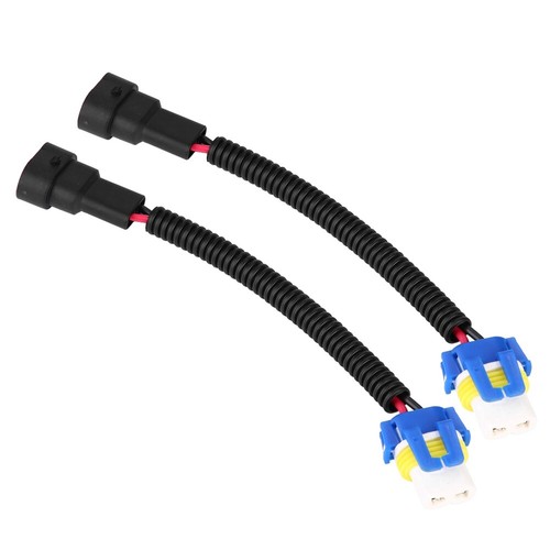 2Pcs 9006 Ceramic Connector Plug Socket Extension Wiring Harness ...