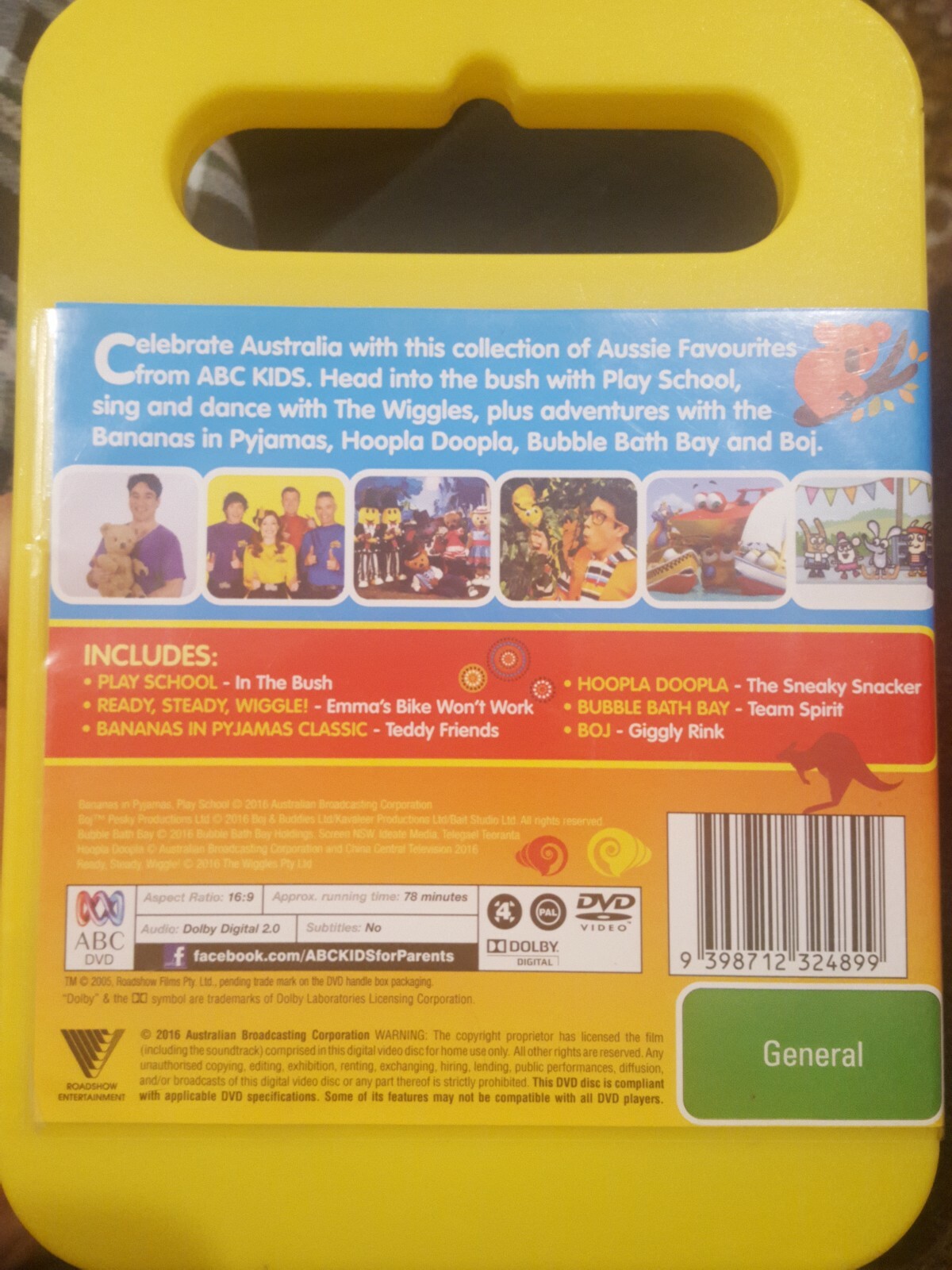 ABC KIDS AUSSIE FAVOURITES RARE KID'S DVD HOOPLA DOOPLA WIGGLES BOJ ...