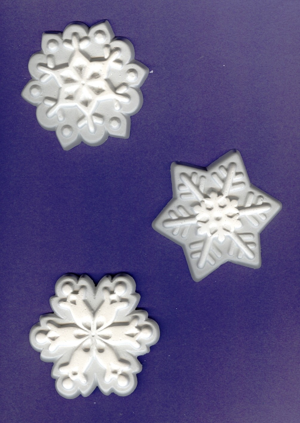 Large Snowflakes plaster of Paris painting project. Set of 6! | eBay