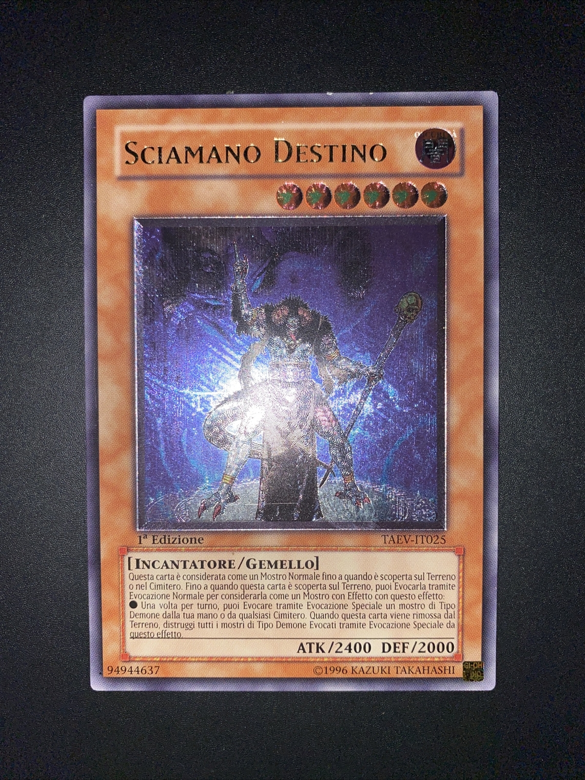 Yu Gi Oh Sciamano Destino Taev-it025 Rara Ultimate Ita 1ed | eBay