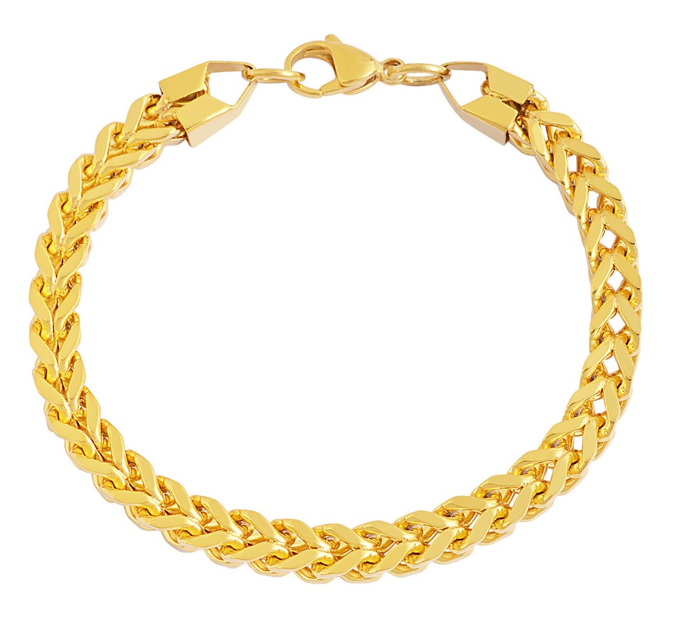 Edforce Stainless Steel Men's 6mm Franco Chain Bracelet 8" | eBay