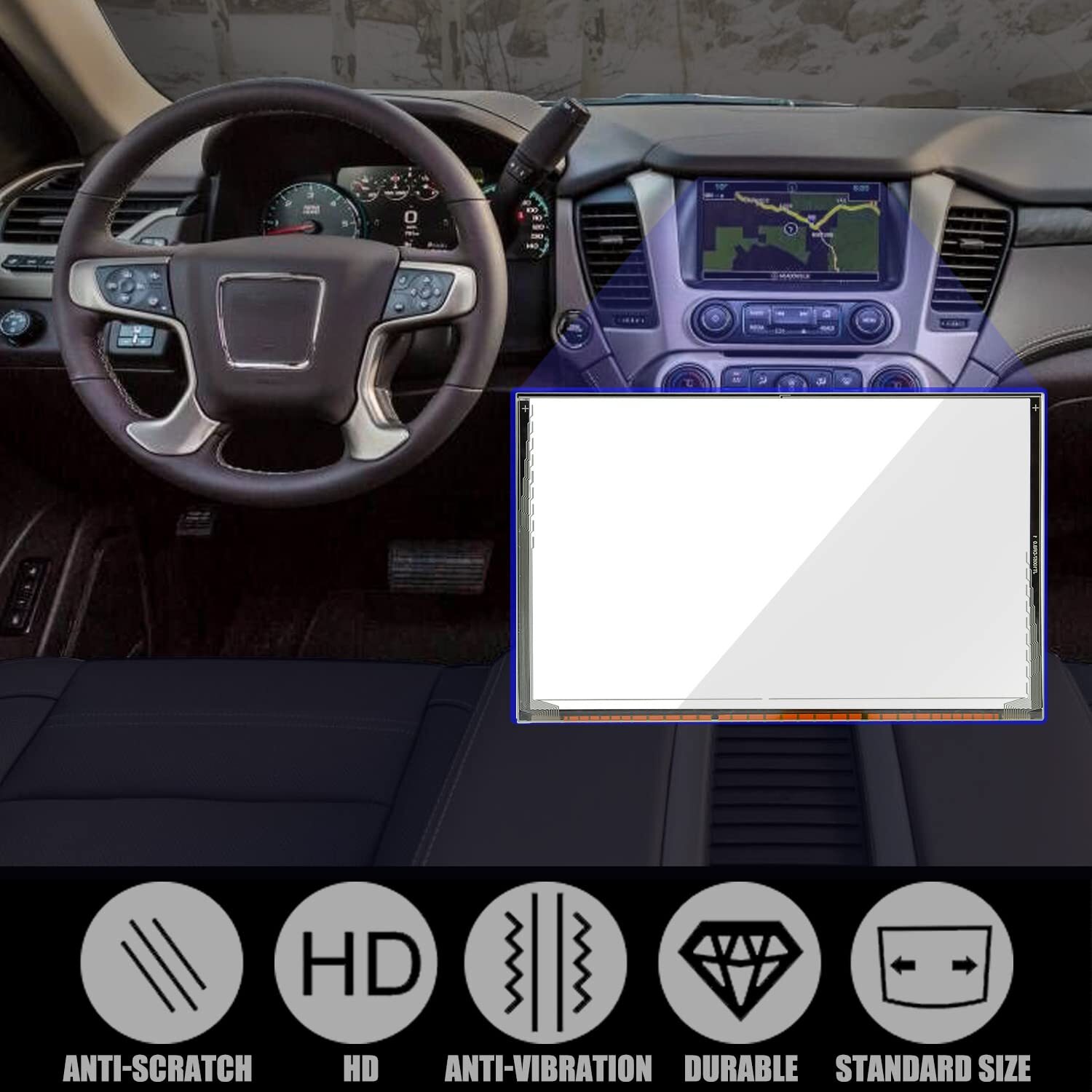 Touch-Screen Glass Digitizer LCD Replacement For 2015-2018 Chevrolet ...