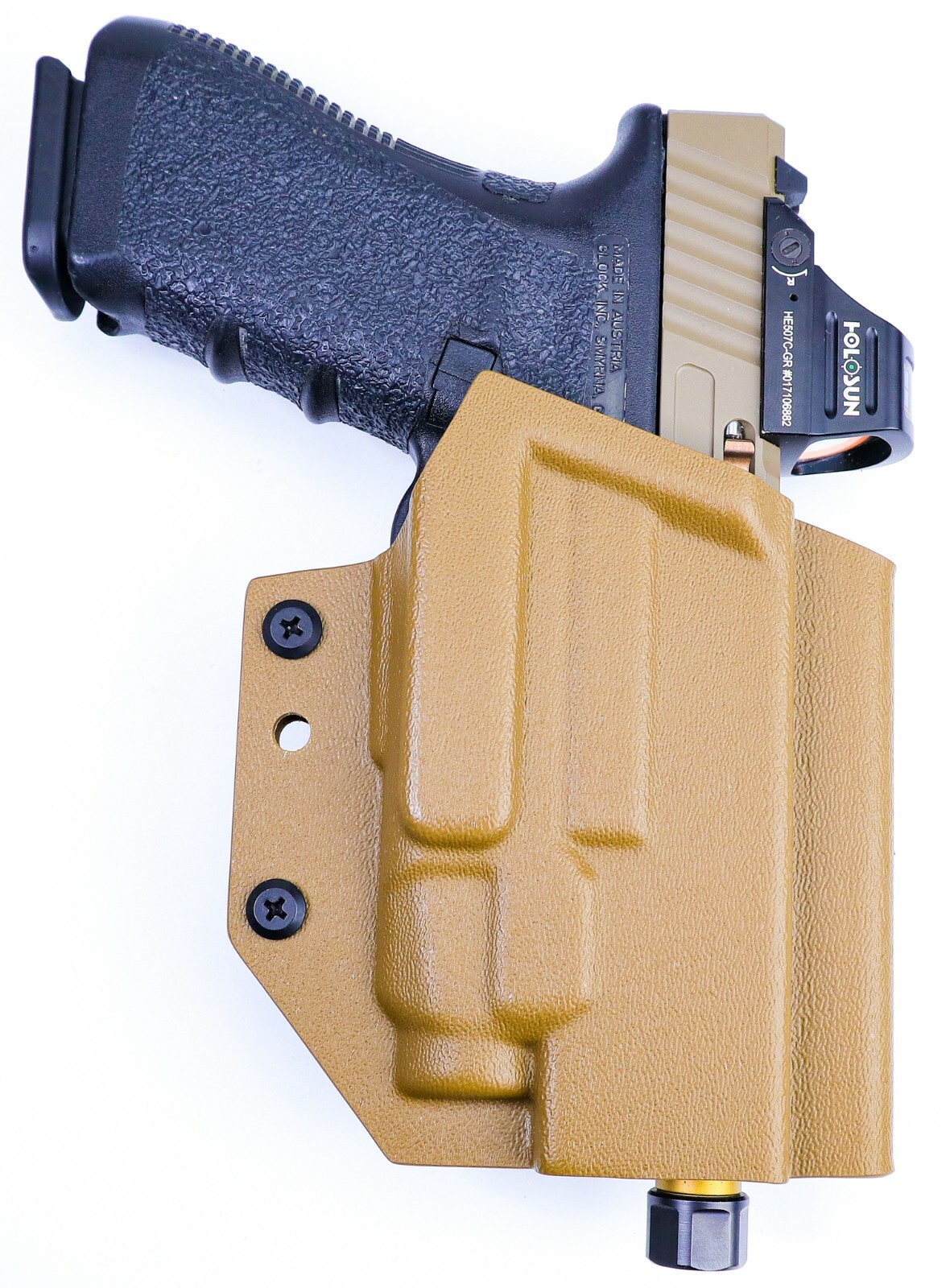 Skullhead Arms OWB Holster fits: Glock 19 19X 17 22 23 45 34 35 TLR7A ...