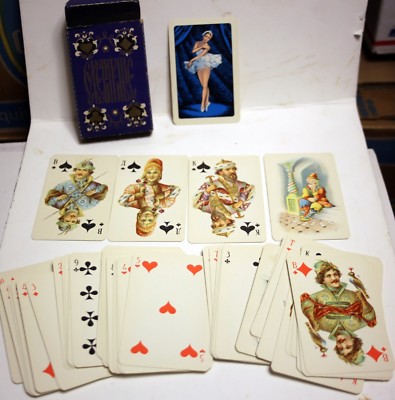 vintage Greek? playing cards ballarina, great detailed cards, art | eBay