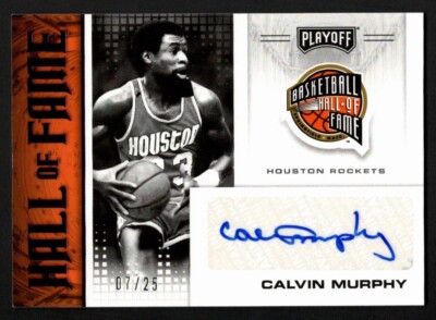 Calvin Murphy 2020-21 Panini Playoff Hall of Fame Purple Autograph 7/25 ...