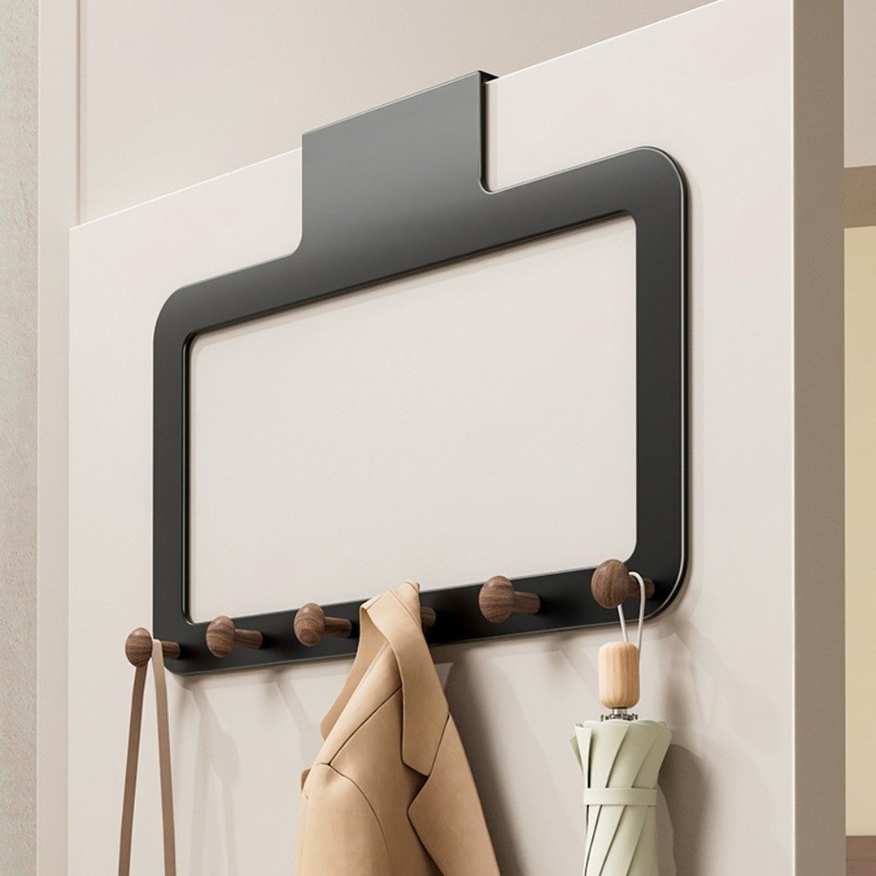 Over The Door Towel Rack with Reinforced Metal Hangers for Home and ...