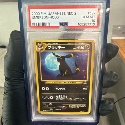 2000 Pokemon Japanese Neo 2 Discovery #197 Umbreon Holo PSA 10 Swirl 🌀 ...