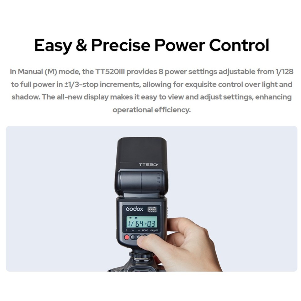US Godox TT520III Camera Flash Speedlite with RT-16 Wireless Trigger ...