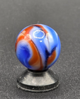 Vintage Red White & Blue Marble 0.61 Near Mint Pennsboro Alley or ...