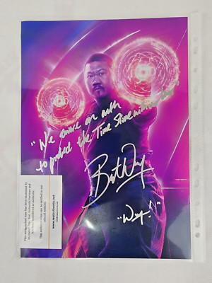 BENEDICT WONG AUTOGRAPH SIGNED 8x12 PHOTO MARVEL AVENGERS DR DOCTOR ...