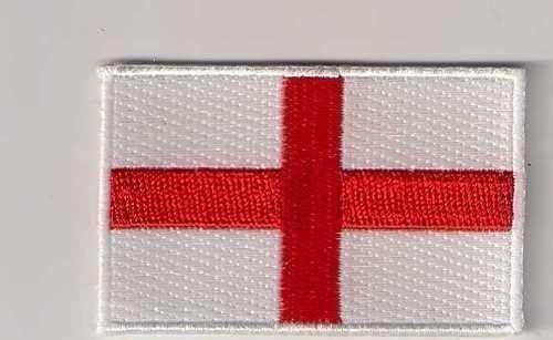 England St' George's Cross Patriotic Flag Embroidery Badge Iron Sew on ...