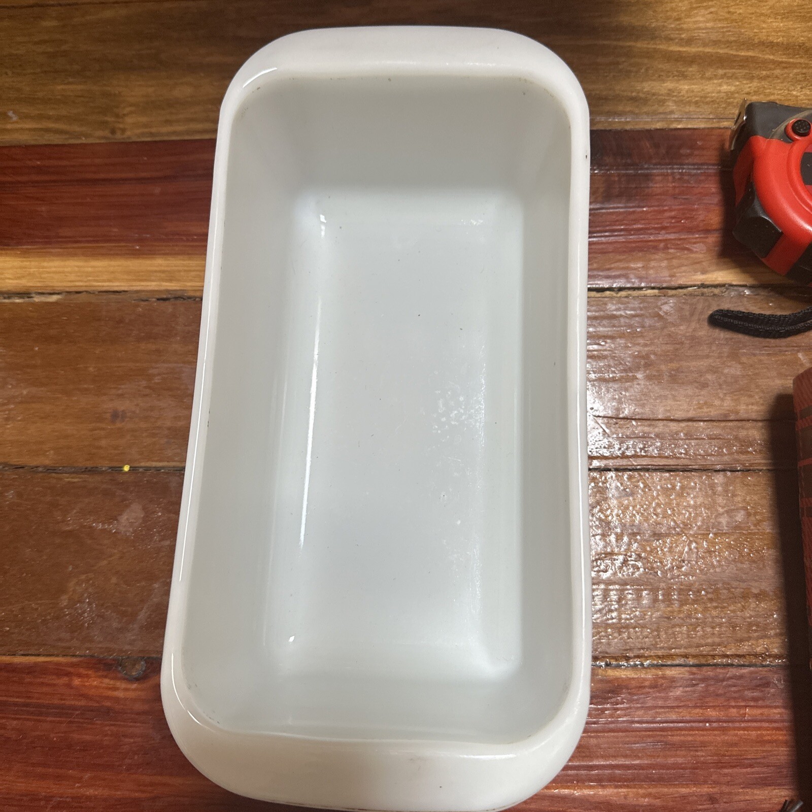 Vintage White Pyrex Baking Dish/Loaf Pan (22 x 11 x 6 cm) #213 | eBay