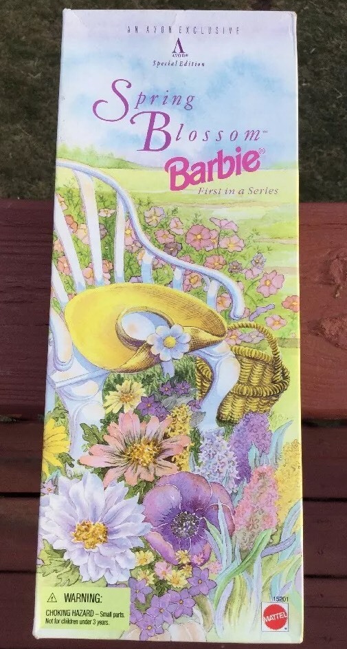 SPRING BLOSSOM BARBIE DOLL AN AVON EXCLUSIVE, SPECIAL EDITION, BLONDE ...
