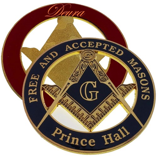 Masonic 3" Free and Accepted Masons PRINCE Hall Car Emblem Black ...