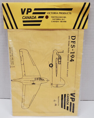 VP Canada DFS-194 German Rocket Research Aircraft Vacuform Model 1:72 ...