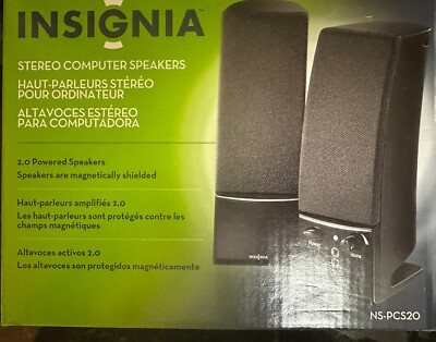 Insignia NS-PCS20 Computer Speakers 600603125744| eBay