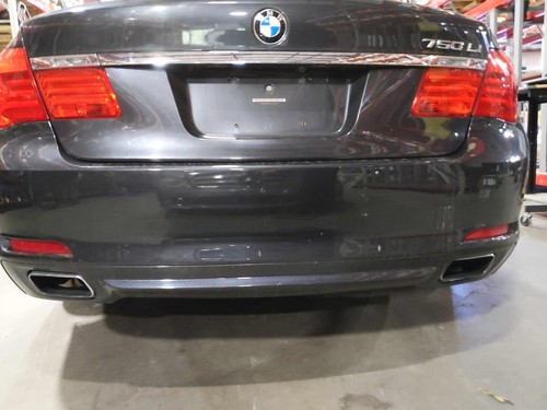 2009 BMW 750 OEM Rear Bumper Cover A90 Dark Graphite 51127209926 09-12 ...