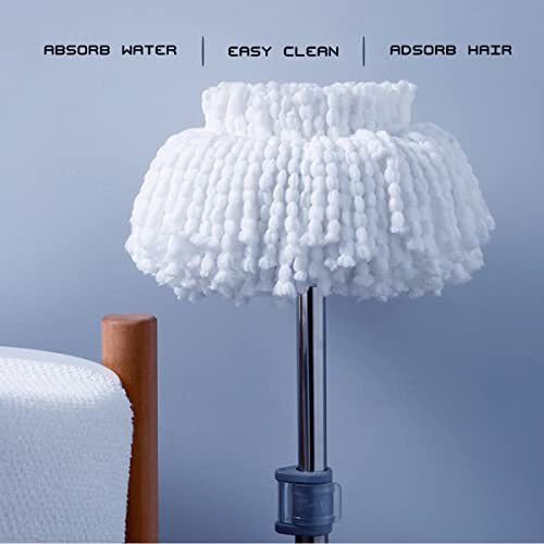 4 Pack Mop Rep With Wringer Set 360 3psc Microfiber Spin | eBay