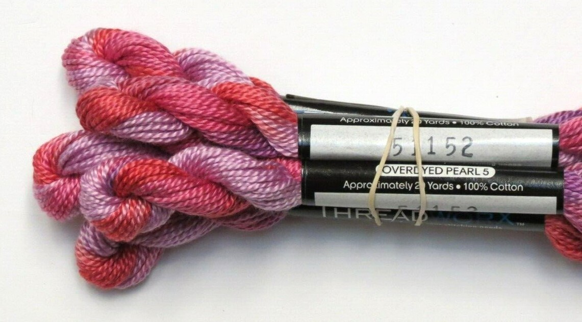 ThreadworX Overdyed Perle Cotton #5 Fiber Thread Needlepoint Canvas | eBay