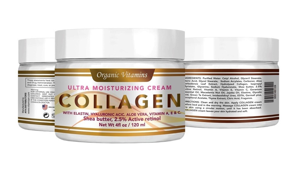 COLLAGEN & ELASTIN SKIN CREAM Firming Face Care Anti Aging Wrinkle ...