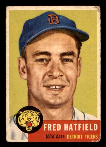 1953 Topps Baseball #163 Fred Hatfield GD *i1 | eBay