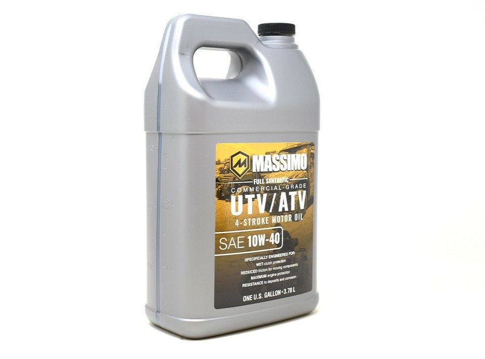 Massimo Premium Full Synthetic Oil 10W-40 (1 Gallon) - UTV ATV ...