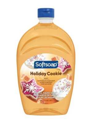 Softsoap Holiday Sugar Cookie Limited Edition Hand Soap, Large Refill ...