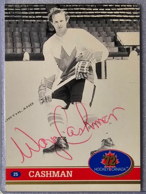 1991-92 Future Trends Canada '72 #25 Wayne Cashman Autograph-FREE USA ...