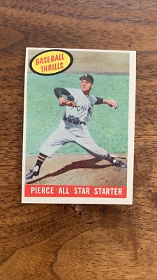 Pierce All Star Starter 1959 Topps #466 Baseball Thrills EX | eBay