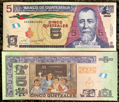 Guatemala 5 Quetzales 2020 Banknote World Paper Money UNC Bill Note | eBay