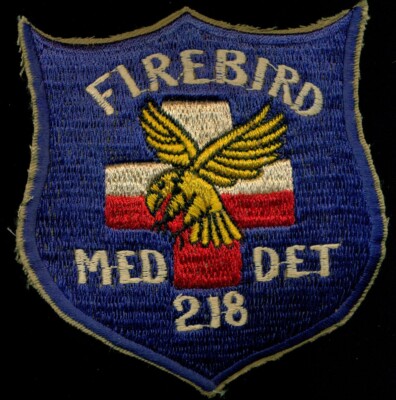 US Army 218th Medical Det Firebird Air Ambulance Dust Off Patch JPM | eBay