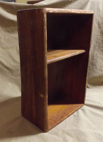 Primitive Antique Maple Shelf Standing Box or Knife Scouring Box 14x9x6 ...