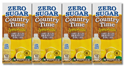 Country Time Lemonade - On the Go - Zero Sugar Drink Mix (4 Boxes - 24 ...