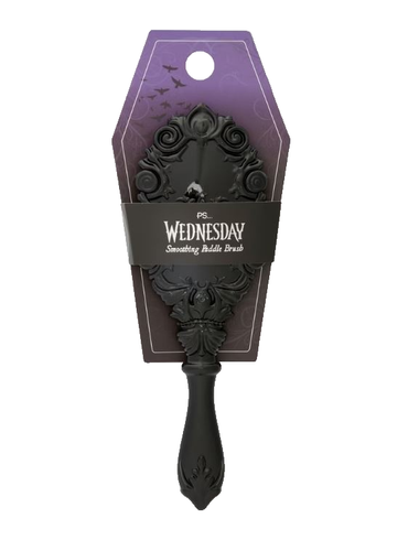Wednesday x Primark Addams Family Black Paddle Hairbrush NEW TAG | eBay