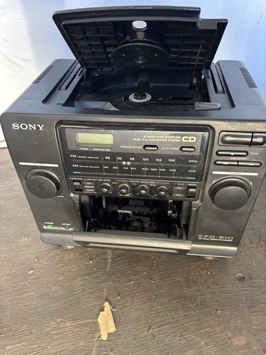 Vintage Sony CFD-510 CD Radio Mega Bass Boombox Stereo - CD Laser Not ...