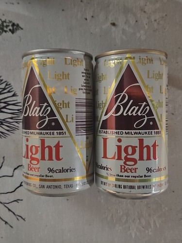 Blatz Light Vintage Beer Cans Lot EMPTY Carling/Lone Star Breweries ...